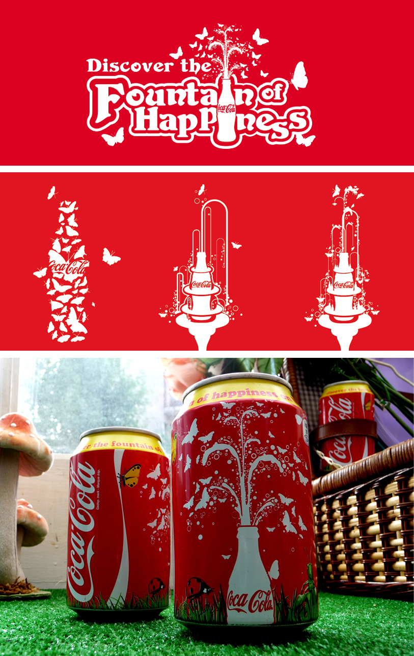 COCA COLA – can design & campaign logo – floWris