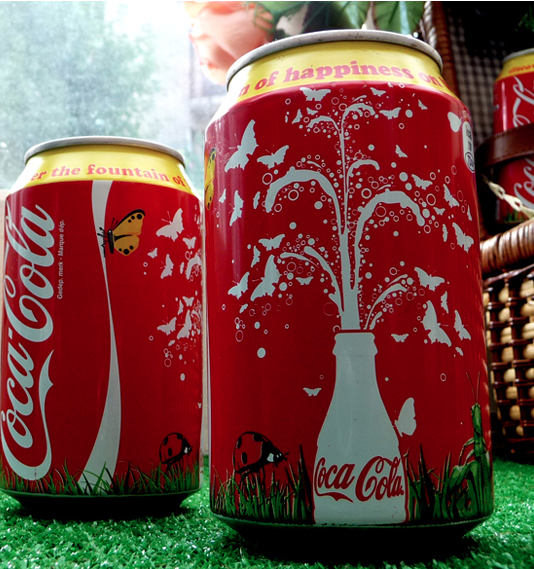 COCA COLA – can design & campaign logo – floWris